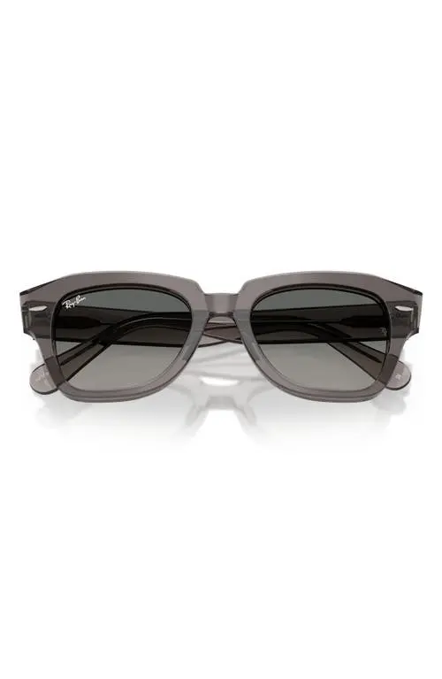 Ray-ban State Street Square Sunglasses - Transparent Grey