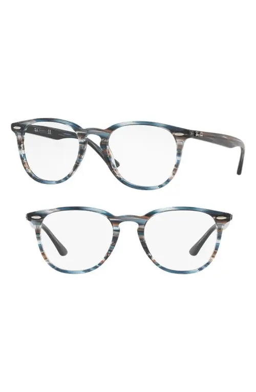 Ray-ban 50mm Cat Eye Eyeglasses - Blue Stripe