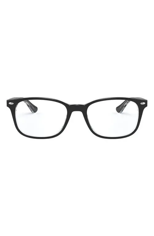 Ray-ban Square Frame Optical Glasses - Top Black