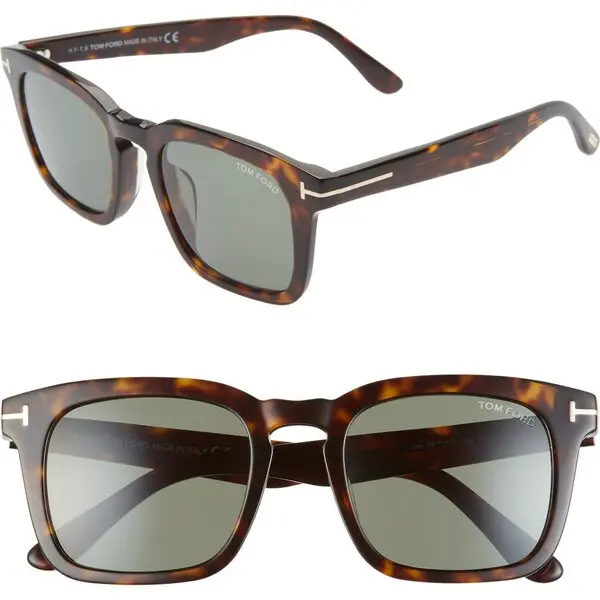 TOM FORD Dax 50mm Square Sunglasses
