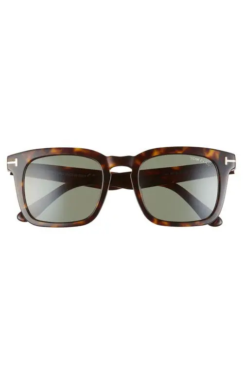 TOM FORD Dax 50mm Square Sunglasses