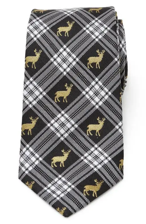 CUFFLINKS, INC. Plaid Neck Tie - Black