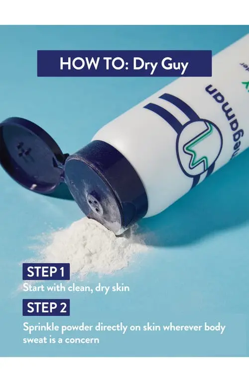 MEGABABE Megaman Dry Guy Talc Free Body Powder