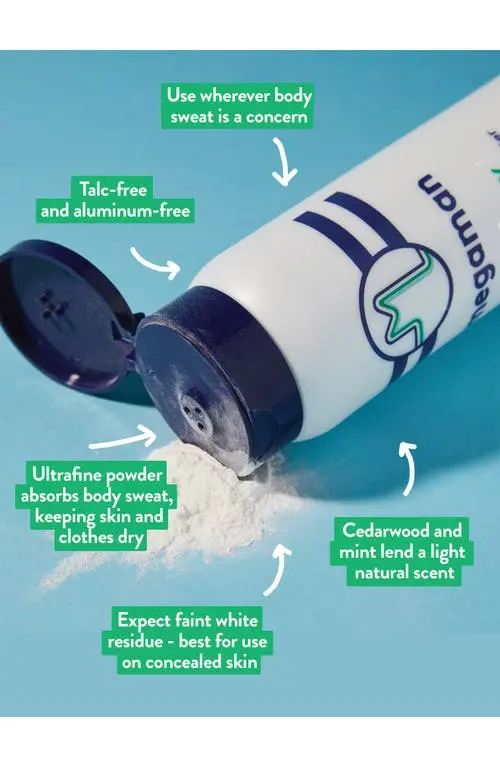 MEGABABE Megaman Dry Guy Talc Free Body Powder