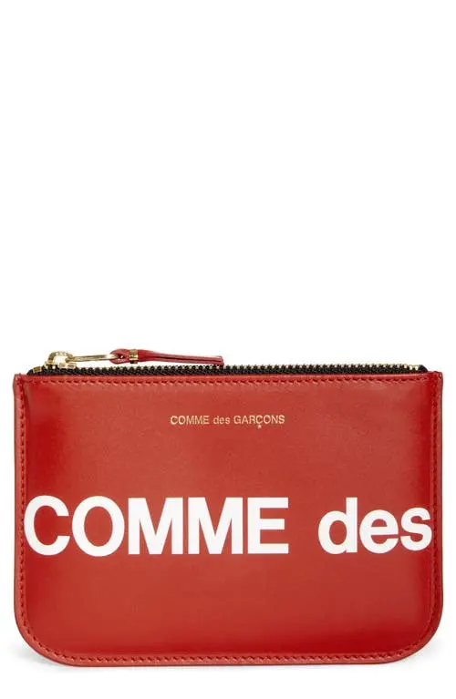 Comme Des Garçons S Zip Pouch - Red