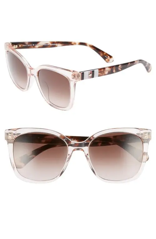 Kate Spade New York Kiya 53mm Round Sunglasses - Medium Orange
