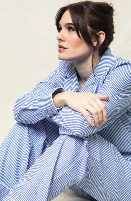 PETITE PLUME Seersucker Stripe Pajamas