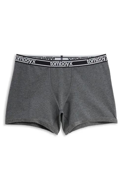 TOMBOYX 4.5-inch Trunks - Charcoal Logo