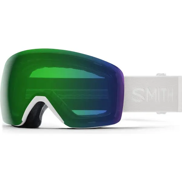 SMITH Skyline 215mm Chromapop Snow Goggles - White Vapor/chromapop Green