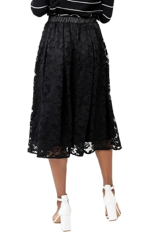 GIBSONLOOK Lace Midi Skirt