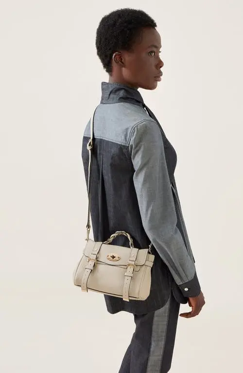 Mulberry Mini Alexa Leather Satchel - Chalk