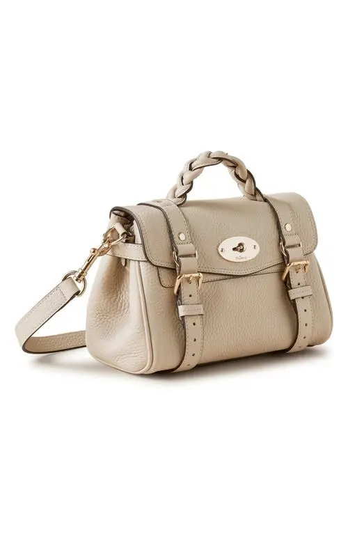 Mulberry Mini Alexa Leather Satchel - Chalk
