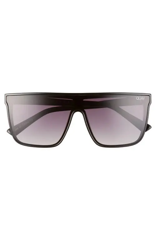 Quay Nightfall 138mm Shield Sunglasses - Black/smoke