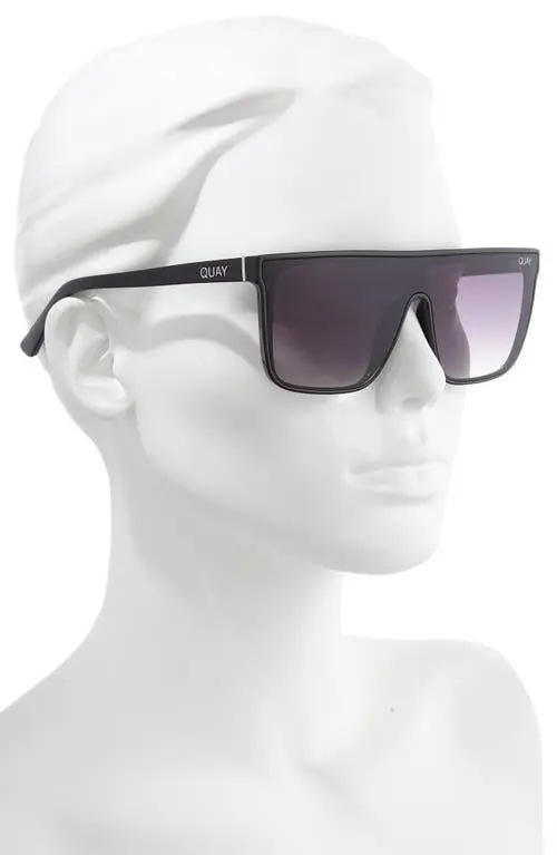 Quay Night Fall Gradient Flat Top Sunglasses - Black/smoke