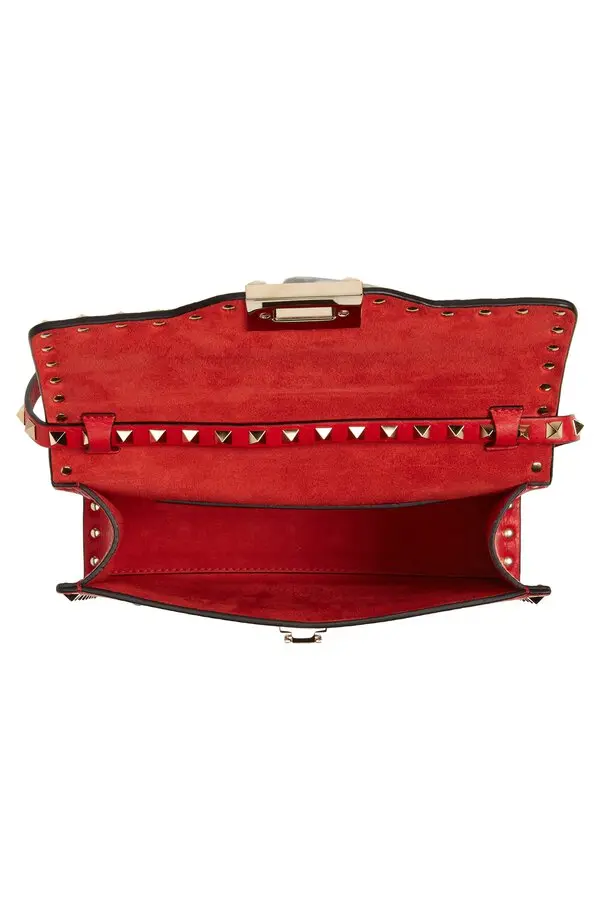 Valentino Garavani Rockstud Shoulder Bag - Rouge Pur
