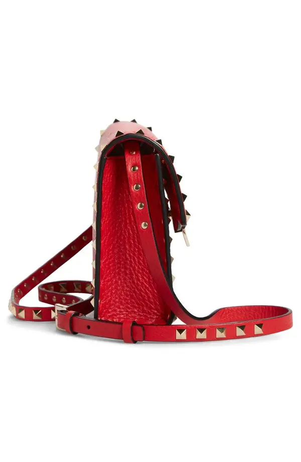Valentino Garavani Rockstud Shoulder Bag - Rouge Pur