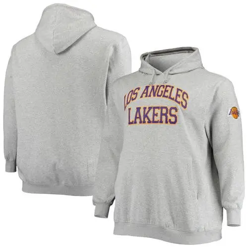 Mitchell & Ness Los Angeles Lakers Hardwood Classics Throwback Pullover Hoodie
