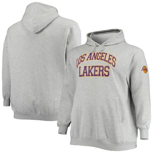 Mitchell & Ness Los Angeles Lakers Hardwood Classics Throwback Pullover Hoodie