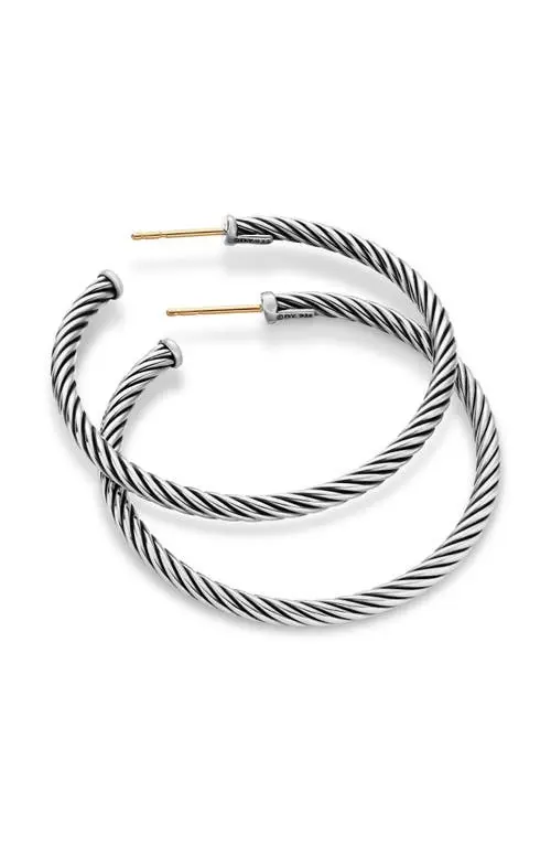 David Yurman Cable Hoop Earrings