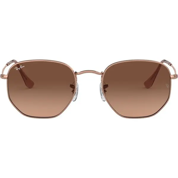 Ray-ban 51mm Geometric Sunglasses - Copper/copper Gradient