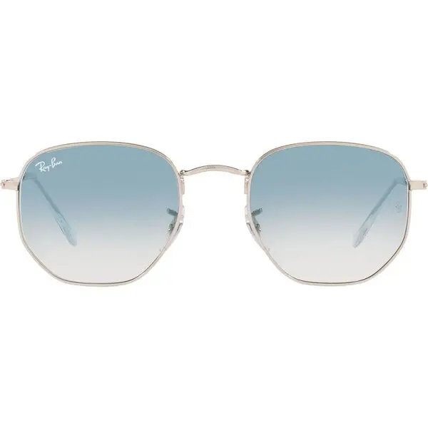 Ray-ban 51mm Geometric Sunglasses - Silver/blue Gradient