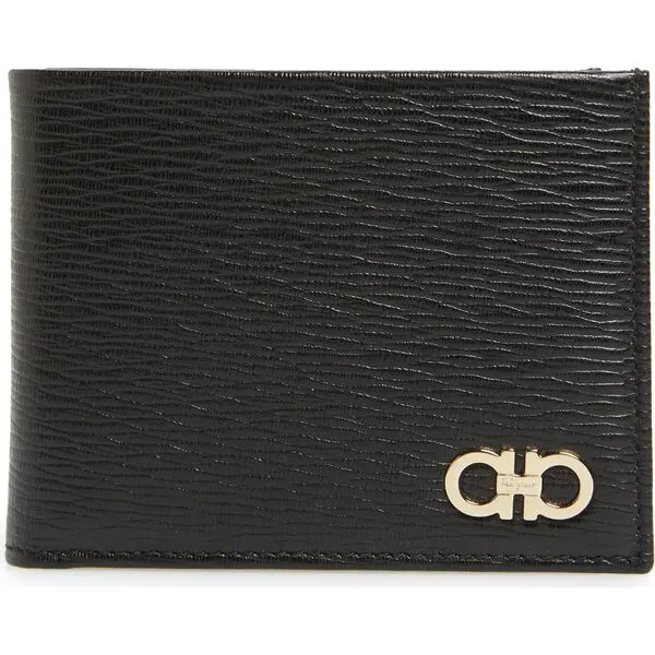 FERRAGAMO Revival Leather Wallet - Black