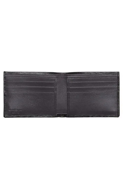 FERRAGAMO Revival Leather Wallet - Nero/dark Rain