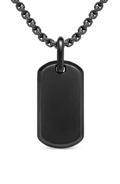 David Yurman Streamline® Tag - Black Titanium