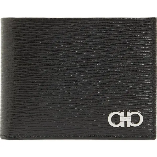 FERRAGAMO Revival Leather Billfold - Black