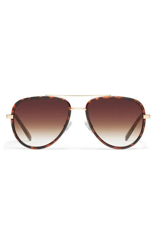 Quay All In Aviator Sunglasses - Tortoise/brown Fade