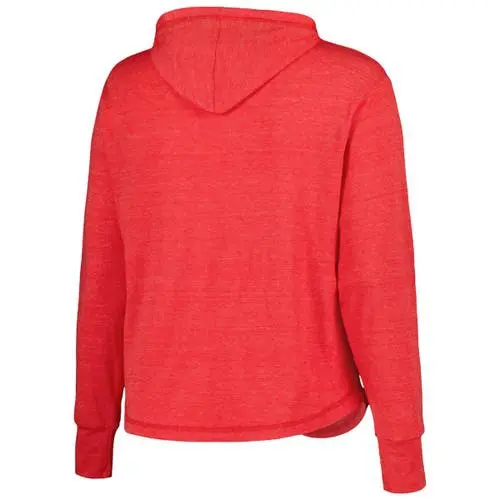 SOFT AS A GRAPE Washington Nationals Full-zip Lightweight Hoodie Top - Red