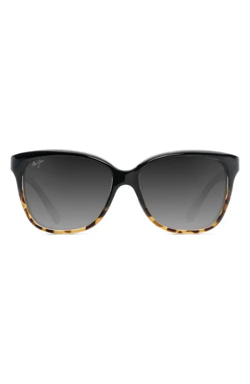 Maui Jim Starfish Cat Eye Sunglasses - Black/tortoise