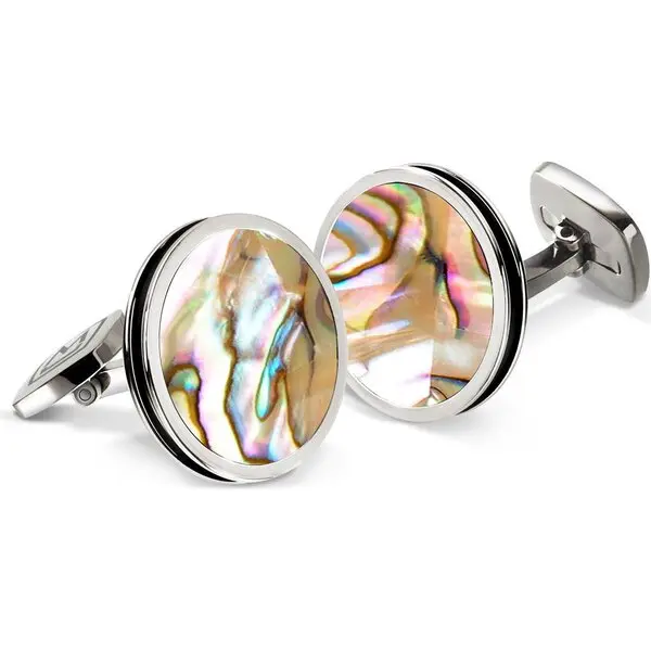 M-Clip® Abalone Cuff Links - Yellow