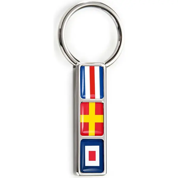 M-Clip® Nautical Flag Key Ring - Silver