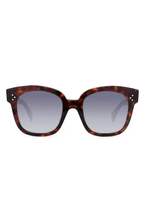 Celine 54mm Square Sunglasses - Red Havan/ Smoke