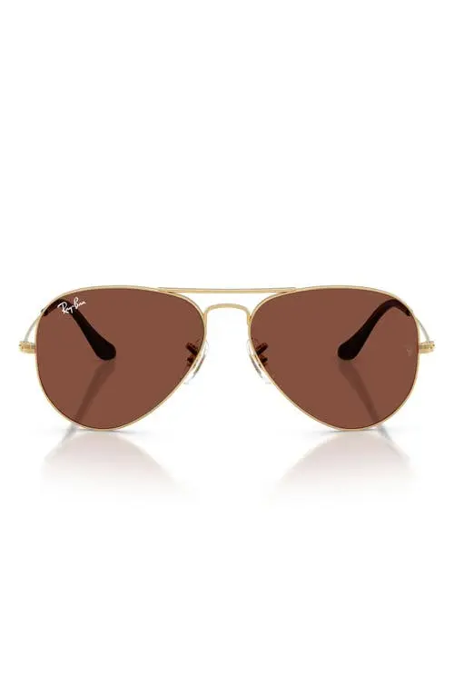 Ray-ban 58mm Aviator Sunglasses - Arista/red