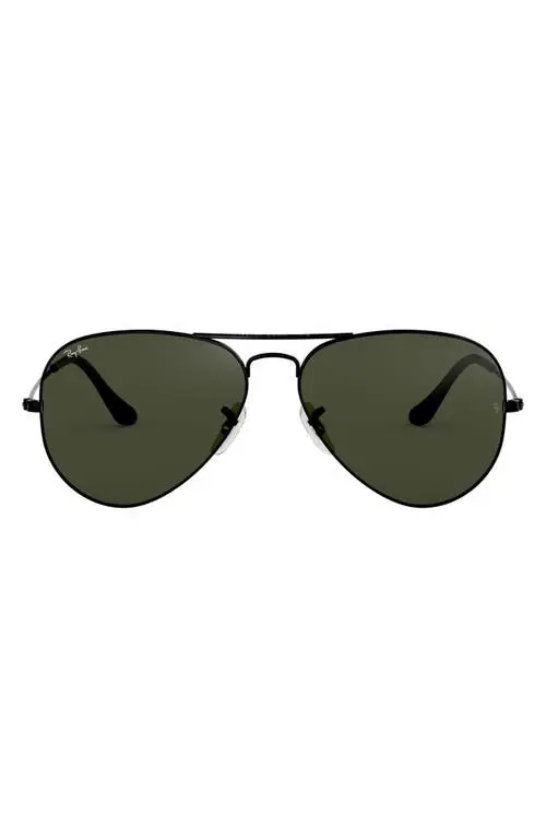 Ray-ban 58mm Aviator Sunglasses - Black