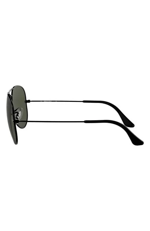 Ray-ban 58mm Aviator Sunglasses - Black