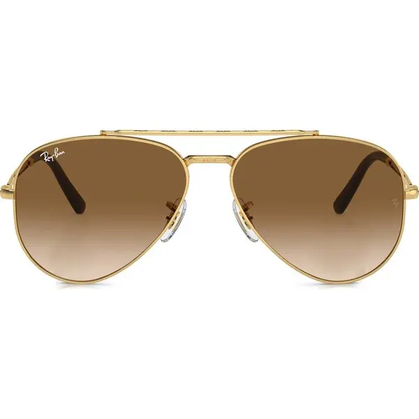 Ray-ban Aviator Metal Ii 58mm Sunglasses - Gold Flash