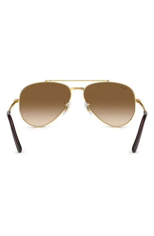 Ray-ban Aviator Metal Ii 58mm Sunglasses - Gold Flash