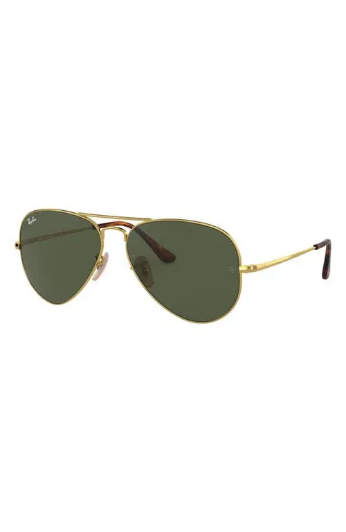 Ray-ban Aviator Metal Ii 58mm Sunglasses - Green