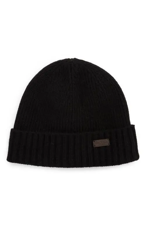 Barbour Carlton Wool Blend Beanie - Black