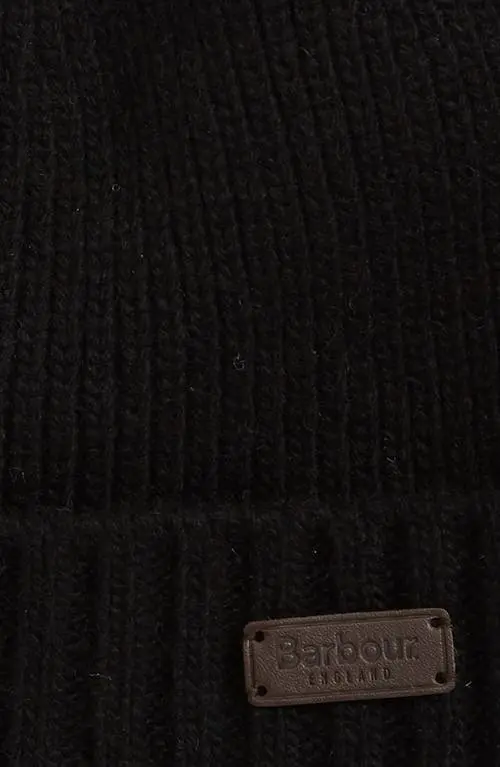 Barbour Carlton Wool Blend Beanie - Black