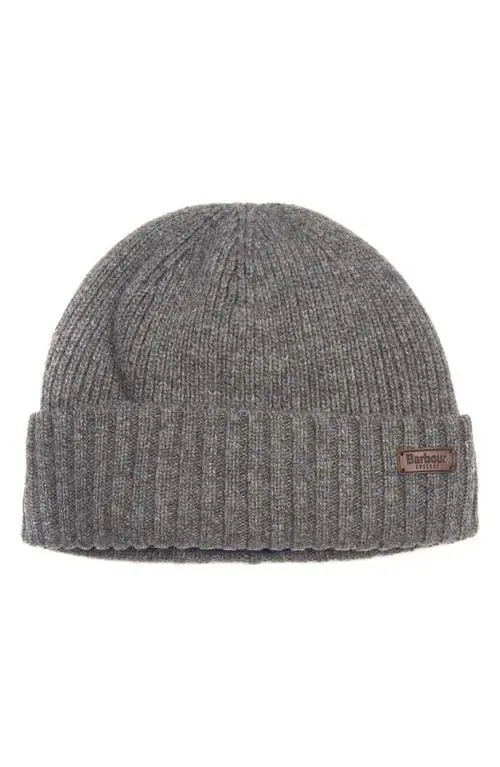 Barbour Carlton Wool Blend Beanie - Grey