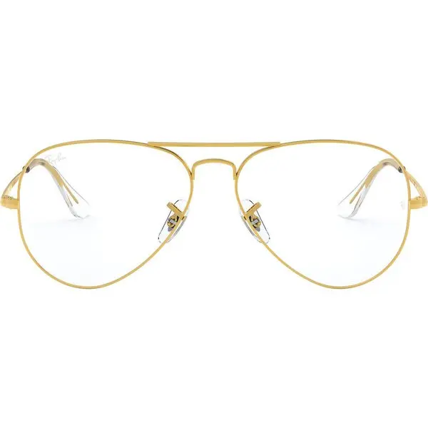 Ray-ban Aviator Eyeglasses - Shiny Gold