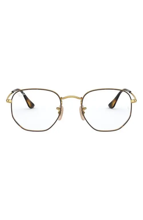 Ray-ban 54mm Eyeglasses - Havana Gold
