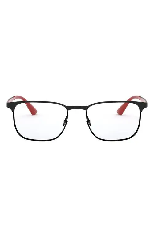 Ray-ban 54mm Rectangle Eyeglasses - Matte Black
