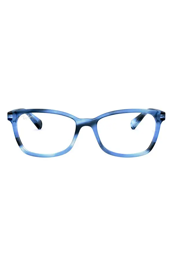 Ray-ban 54mm Square Eyeglasses - Striped Blue