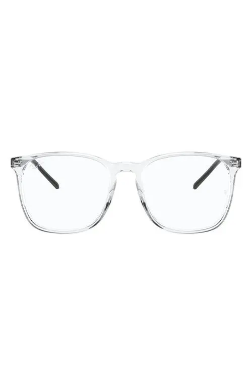 Ray-ban 54mm Square Eyeglasses - Transparent Grey