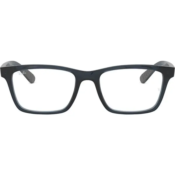 Ray-ban 55mm Square Optical Glasses - Transparent Grey/blue